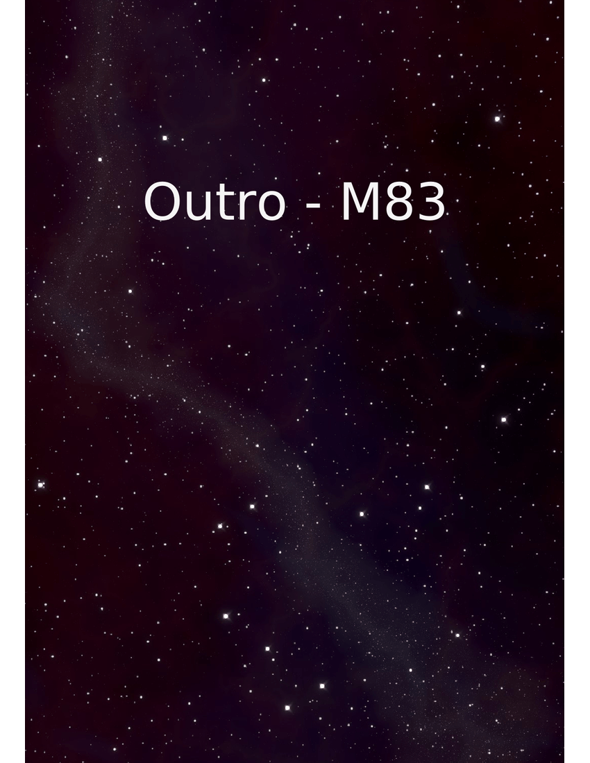 Outro - M83 Sheet Music for Piano, French horn, Contrabass, Violin ...