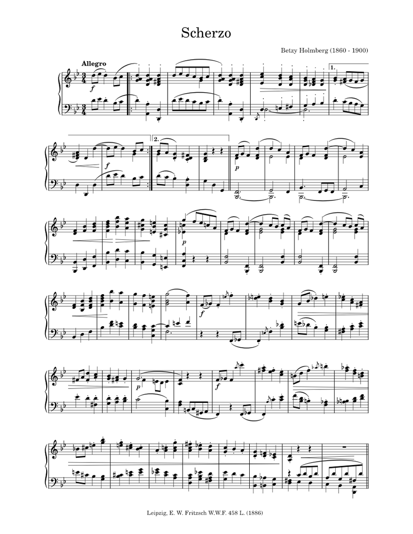 Scherzo Sheet music for Piano (Solo) | Musescore.com