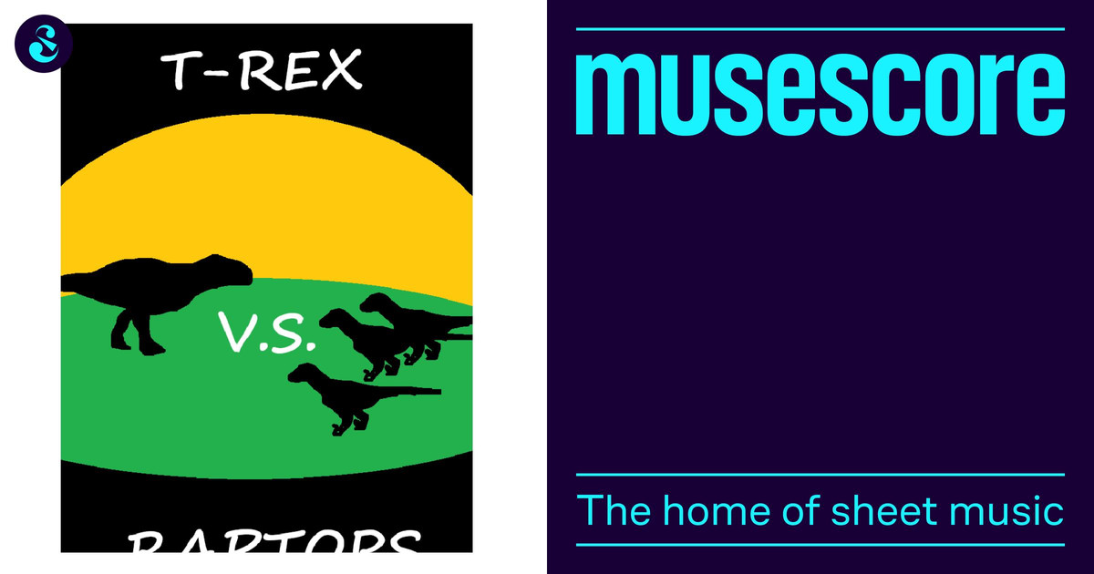 T-Rex V.S. Raptors Sheet music for Trombone, Tuba, Flute, Oboe & more ...