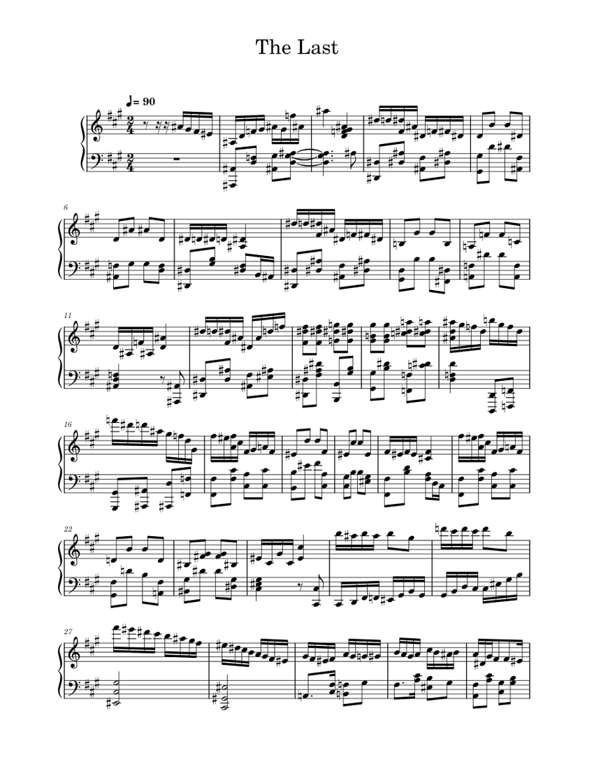 The Last -Jason Lassiter - piano tutorial