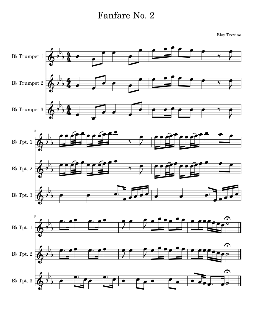 Fanfare No. 2 - piano tutorial