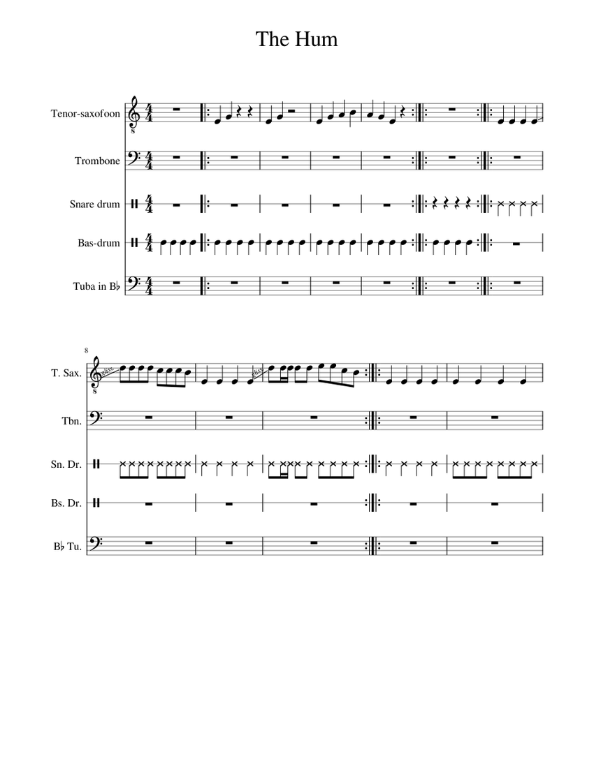The Hum - Dimitri Vegas & Like Mike vs Ummet Ozcan Sheet Music for ...