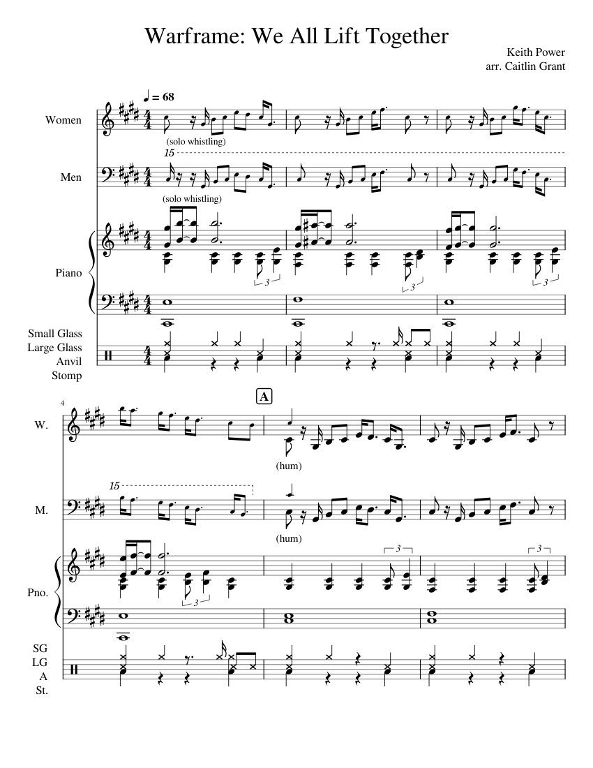 We All Lift Together – Keith Power Sheet music for Piano, Female, Male ...