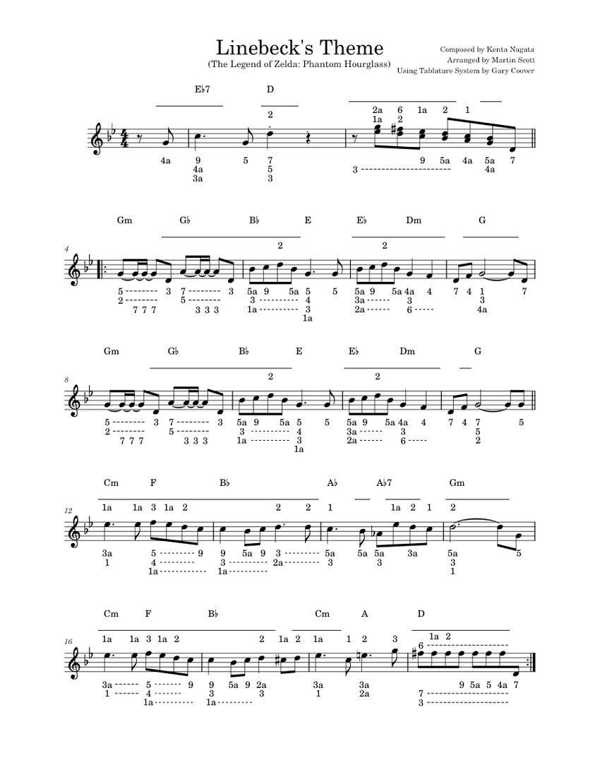 Linebeck's Theme - The Legend of Zelda: Phantom Hourglass – Kenta ...