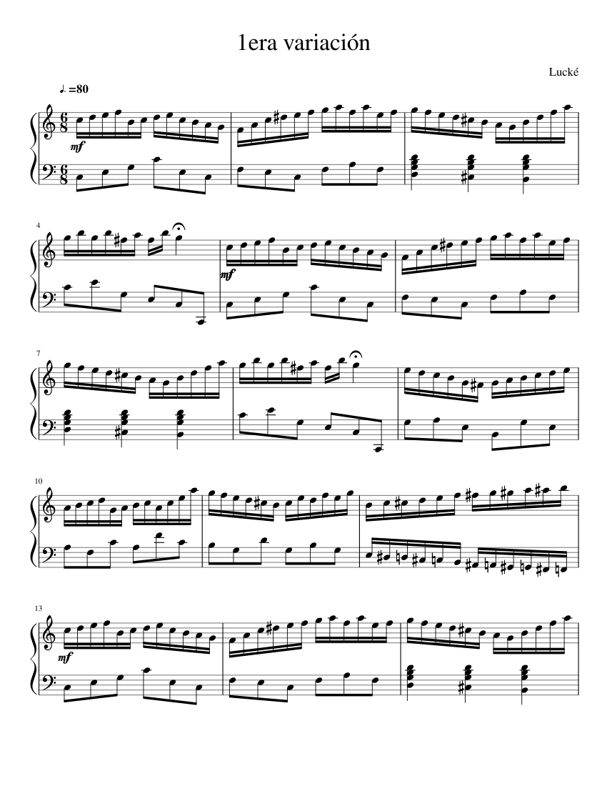 Tema Sheet music for Piano (Solo) | Musescore.com