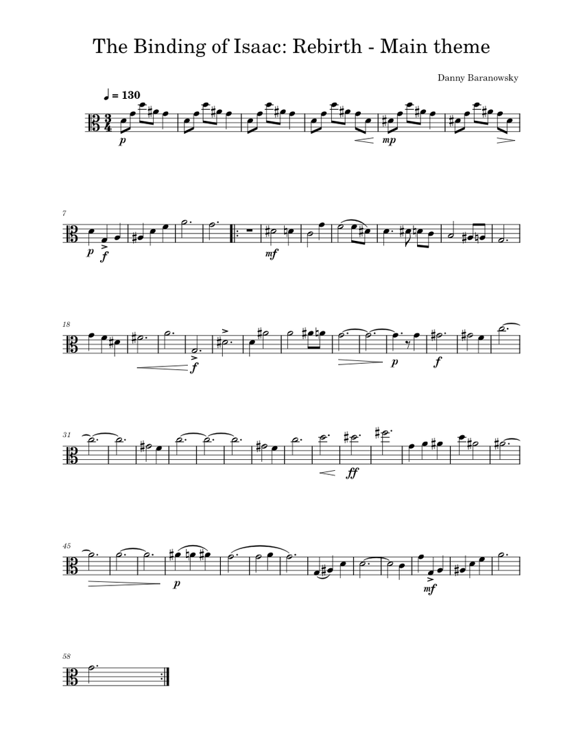 The Binding of Isaac: Rebirth - Main theme – Danny Baranowsky The ...