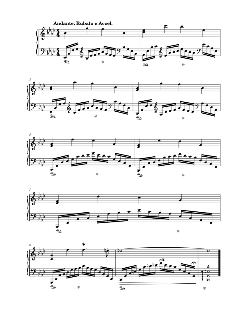 Left Hand Etude [Piano] Sheet music for Piano (Solo) Easy | Musescore.com