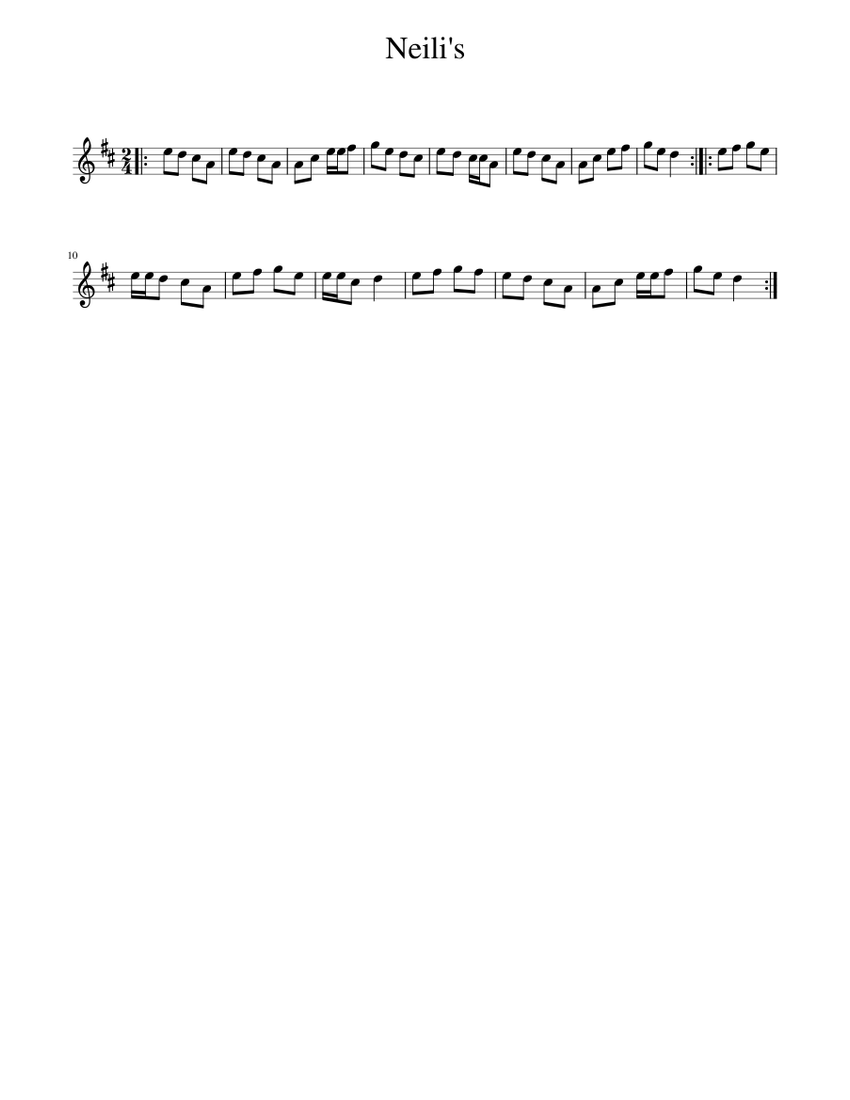 Neili's Sheet music for Piano (Solo) | Musescore.com