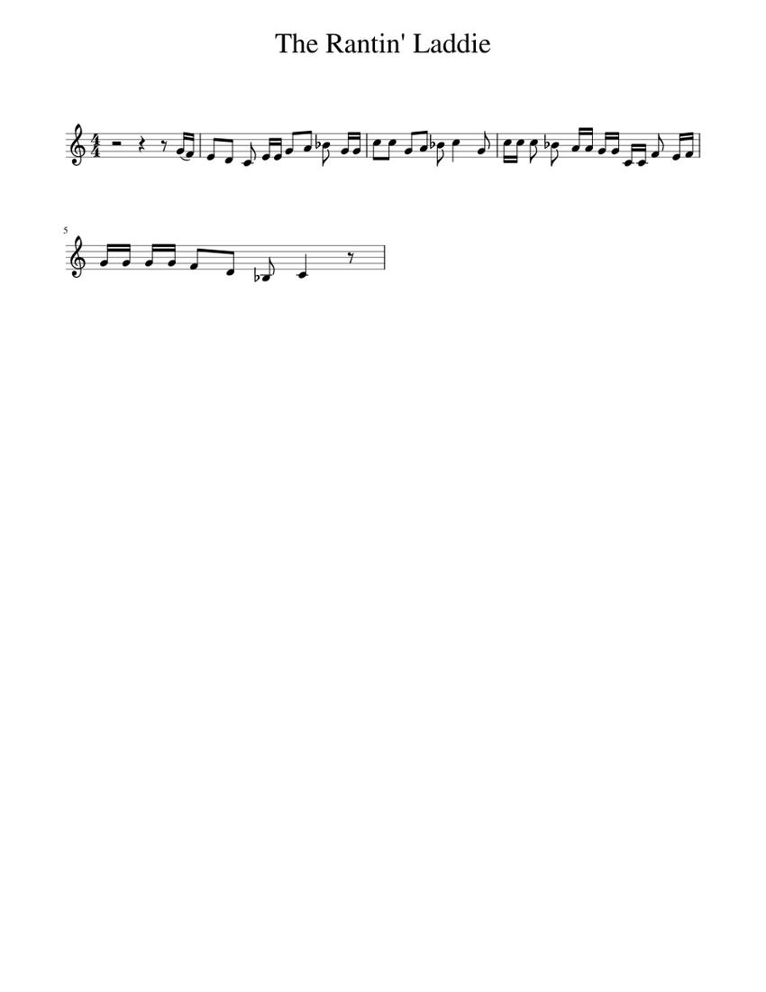 The Rantin' Laddie Sheet music for Piano (Solo) Easy | Musescore.com