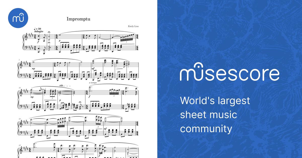 Impromptu - Emily Liao Sheet music for Piano (Solo) | Musescore.com