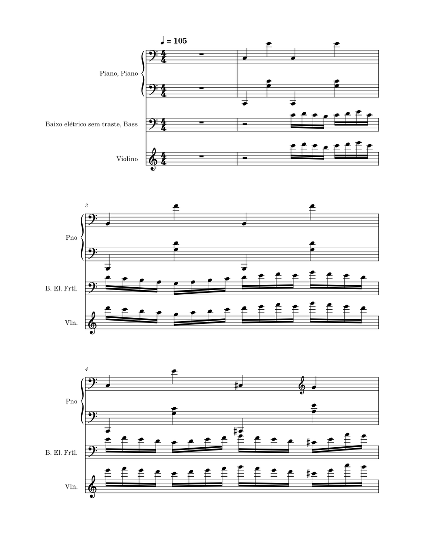 Moto perpetuo, Op.11 – Niccolò Paganini Moto Sheet Music for Piano ...