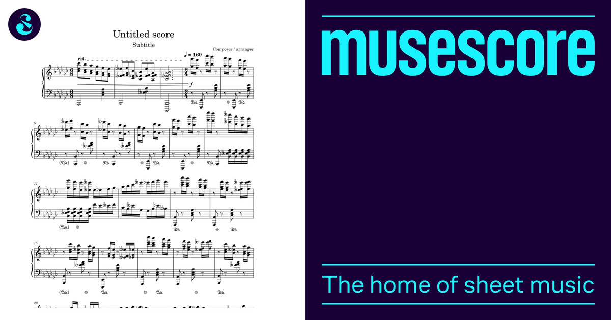 A funny Sheet Music for Piano (Solo) | MuseScore.com