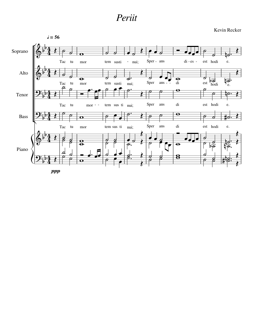 Periit Sheet music for Piano, Soprano, Alto, Tenor & more instruments ...