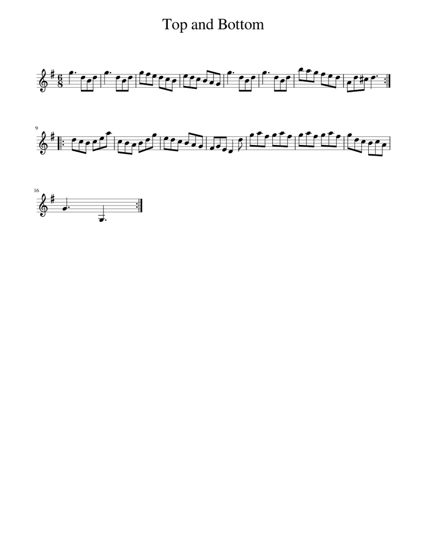 Top and Bottom Sheet music for Piano (Solo) | Musescore.com