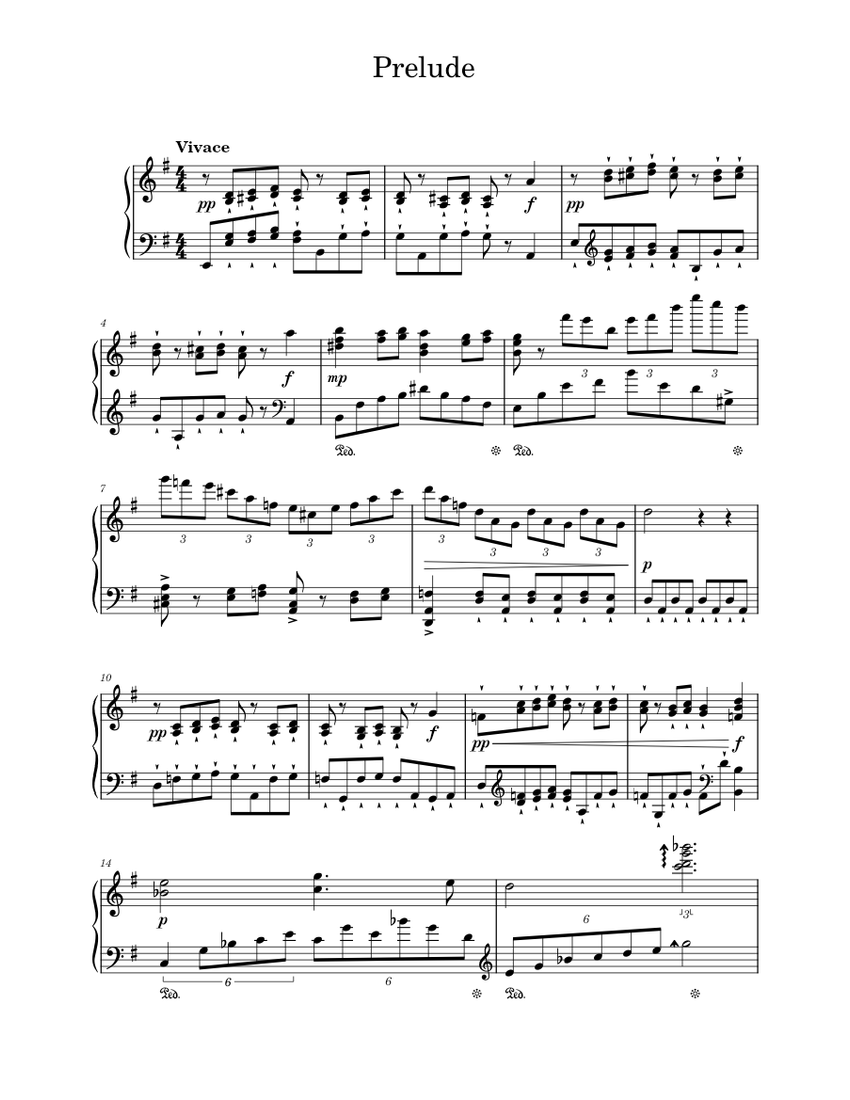 Prelude Sheet music for Piano (Solo) | Musescore.com