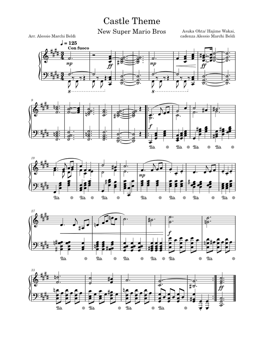New Super Mario Bros. DS - Castle Theme – Koji Kondo New Super Mario ...
