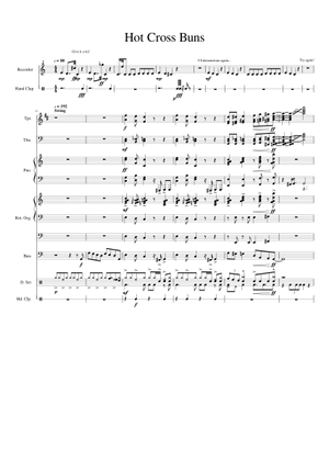 Hot Cross Buns – Recorder Sheet Music and Tab with Chords for Recorder ...