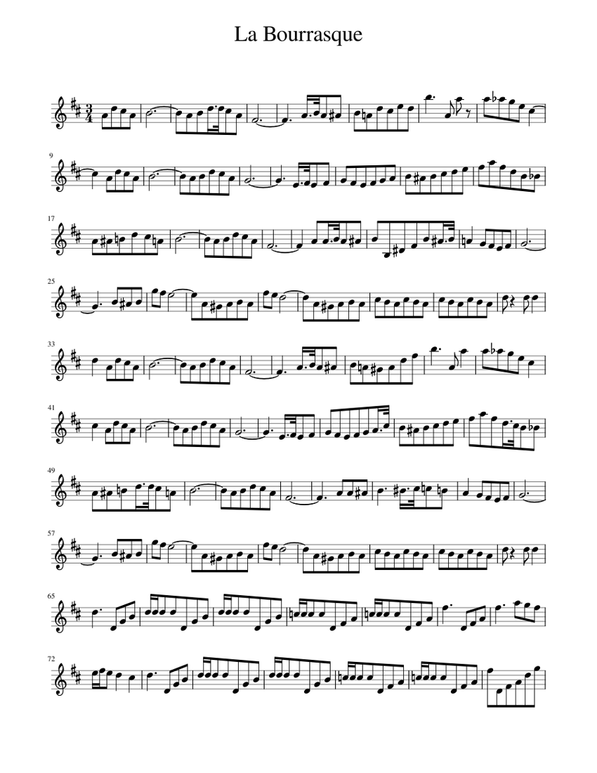 La Bourrasque Sheet music for Piano (Solo) | Musescore.com
