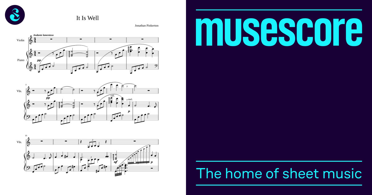 It Is Well With My Soul Sheet Music for Piano, Violin (Solo ...