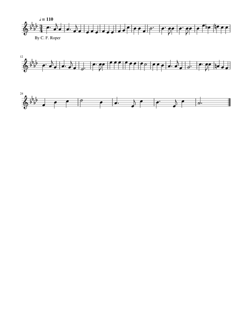 Joyfully, Joyfully Angels Are Singing - C. F. Roper Sheet music for ...
