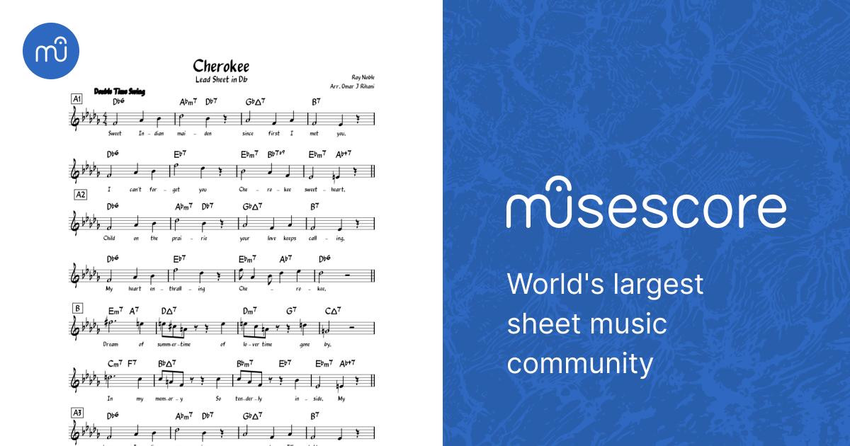 Cherokee – Ray Noble Cherokee Sheet music for Piano (Solo) Easy ...