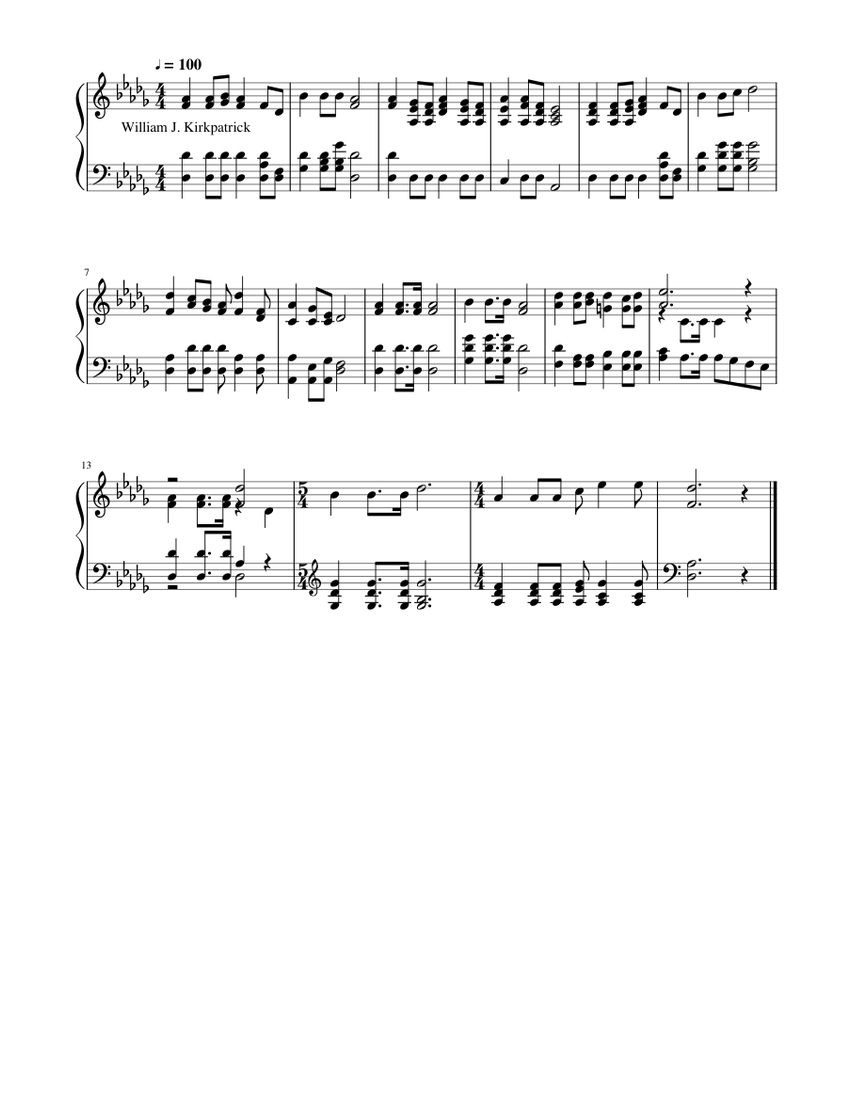 Jesus is waiting His grace to bestow - Wm. J. Kirkpatrick Sheet music ...