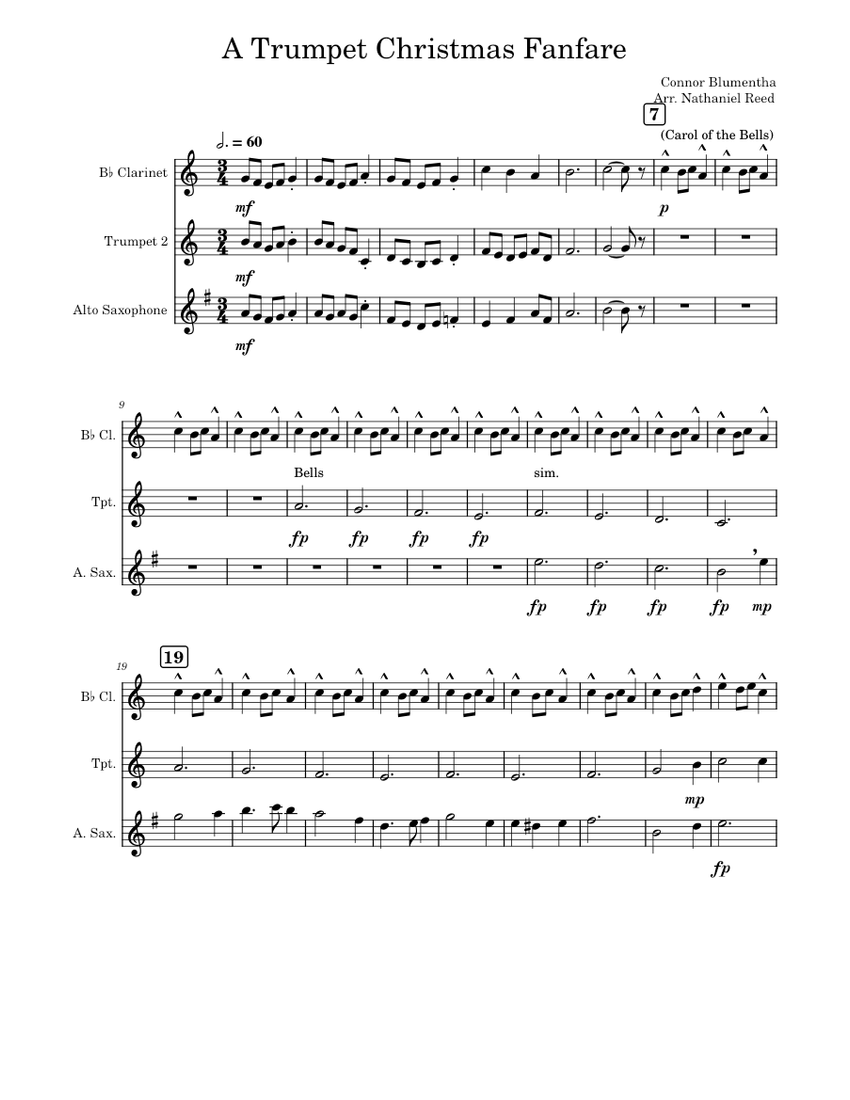Christmas medley – Misc Mashups A_Trumpet_Christmas_Fanfare Sheet music ...