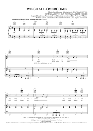We Shall overcome – sriram Sheet music for Piano (Piano Duo ...