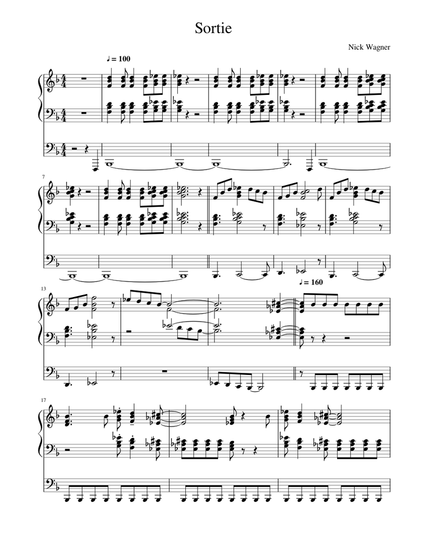 Sortie Sheet Music for Organ (Solo) | MuseScore.com
