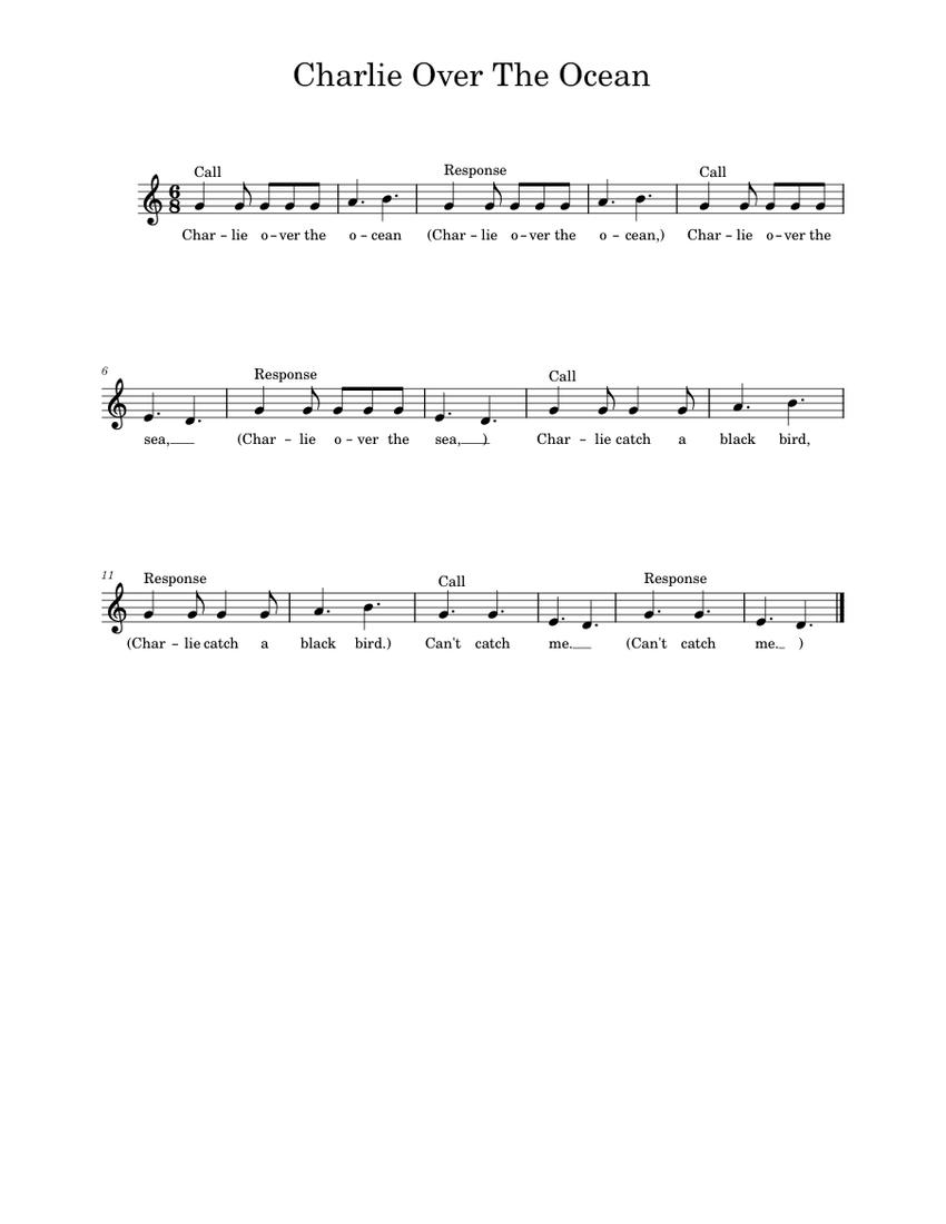 Charlie Over The Ocean Grade 4 Sheet music for Piano (Solo) | Musescore.com