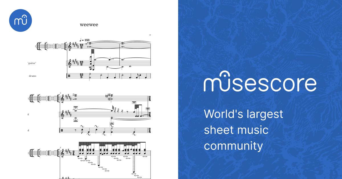 Thingy Sheet music for Piano, Bass guitar, Drum group (A Capella ...