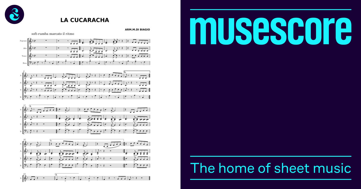 LA CUCARACHA – Kids Music Education Sheet music for Bass guitar ...