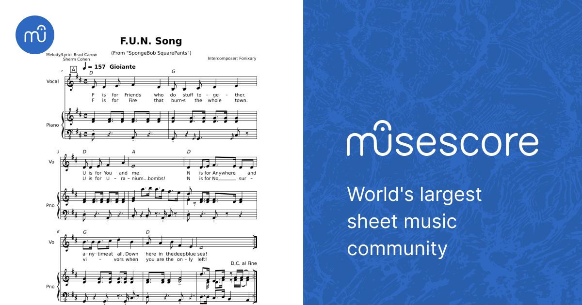 fun spongebob chords