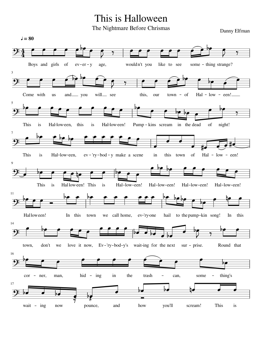 This is Halloween Sheet Music for Piano (Solo) easy | MuseScore.com