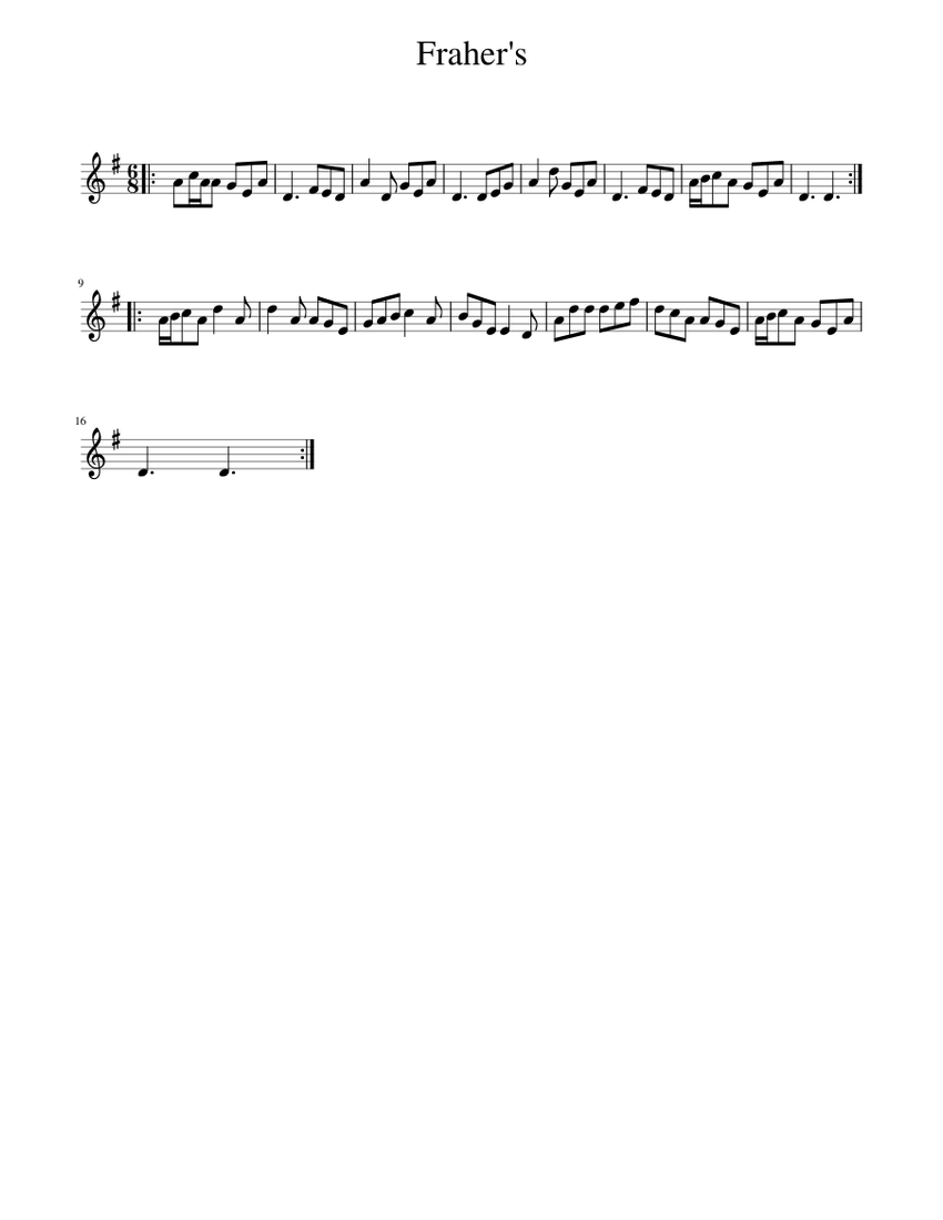 Fraher's Sheet music for Piano (Solo) Easy | Musescore.com