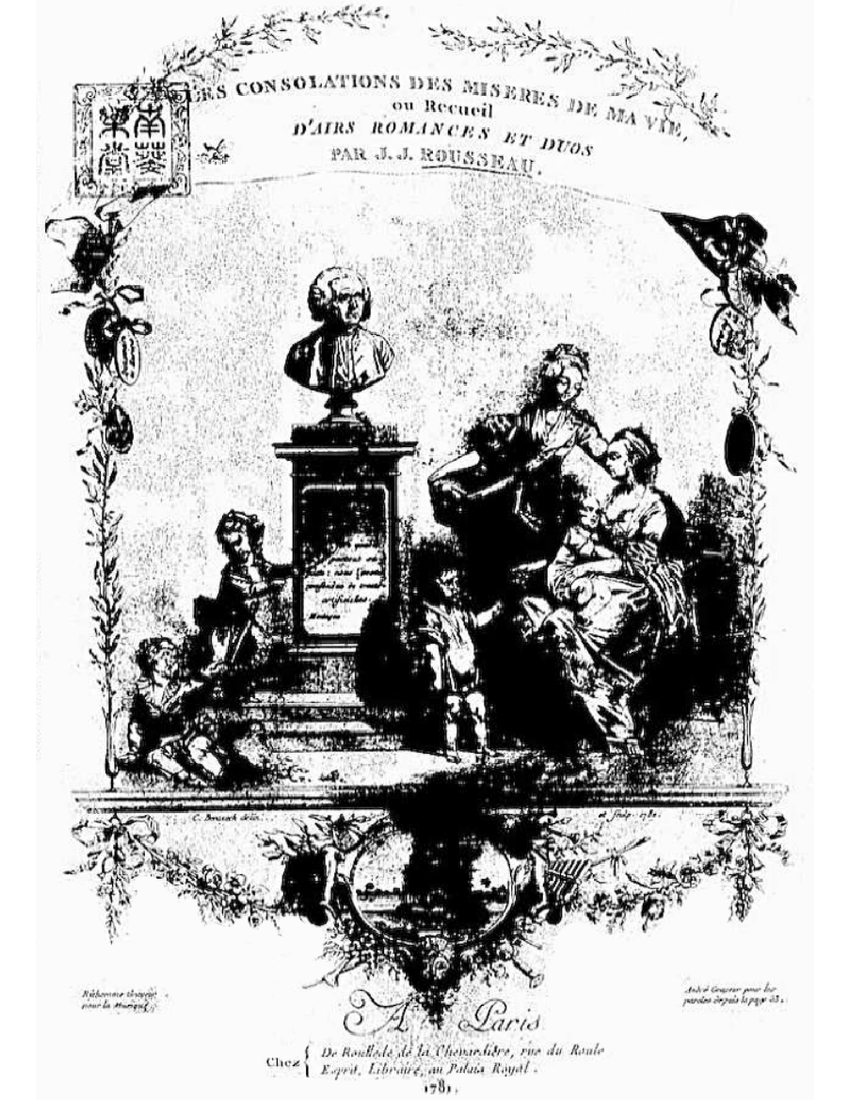 Les Consolations, No. 1 - Jean-Jacques Rousseau Sheet music for Piano ...