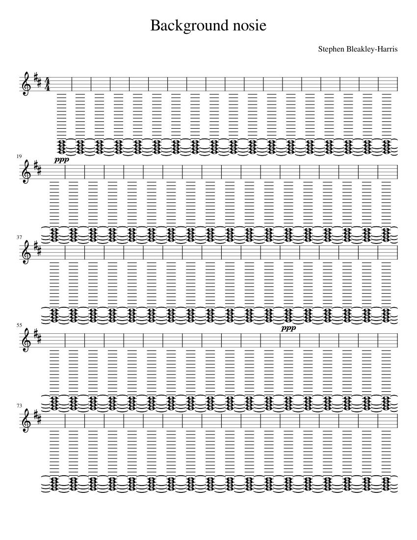 Background nosie Sheet music for Clarinet in b-flat (Solo) | Musescore.com