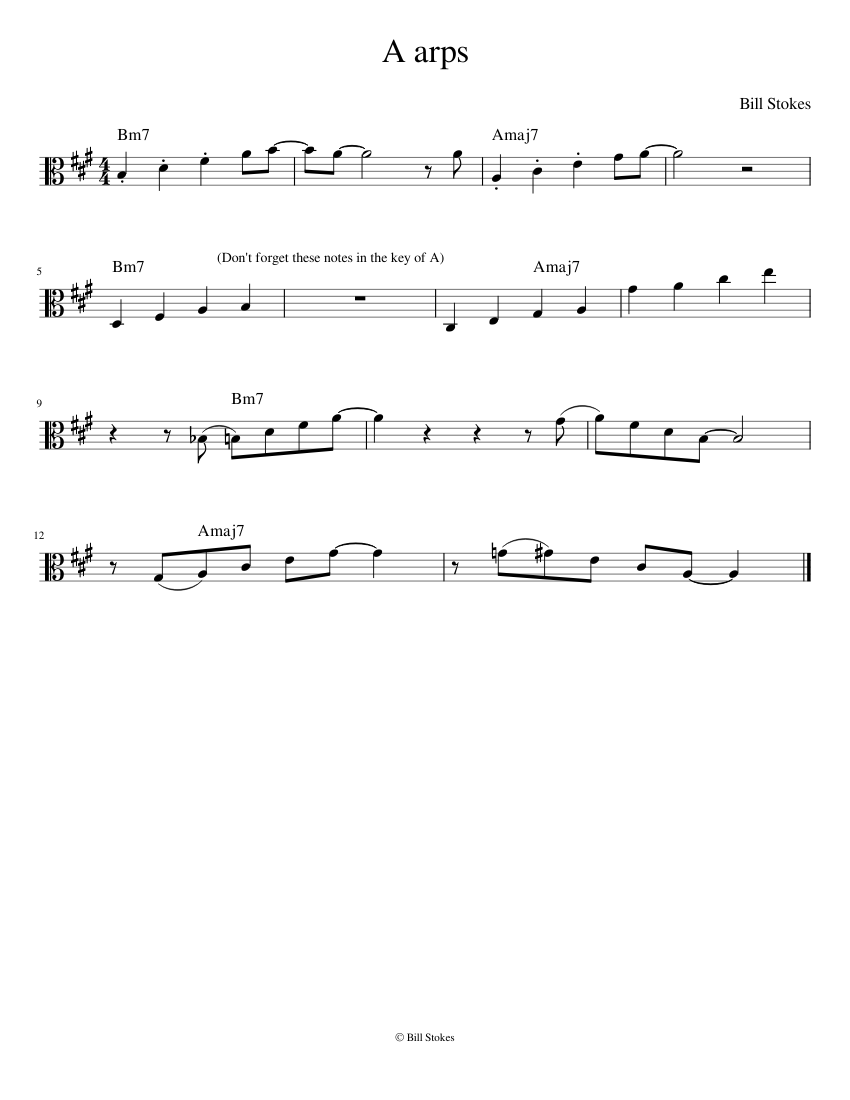 A arps Sheet music for Piano (Solo) Easy | Musescore.com