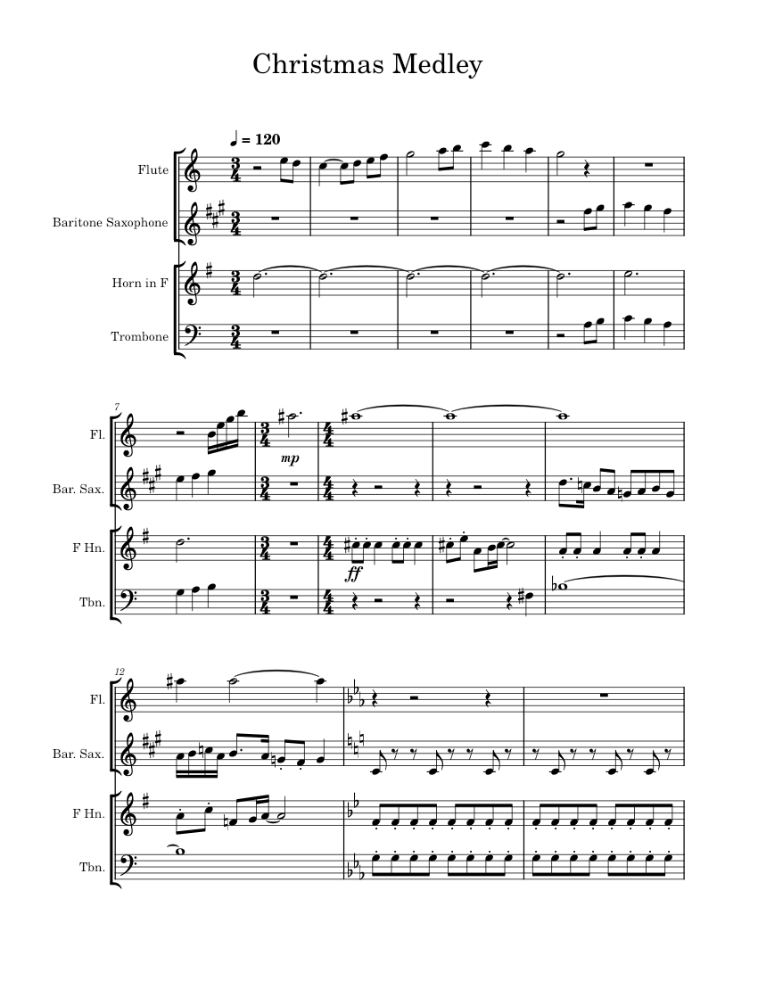 Christmas medley – Misc Mashups Christmas Medley Sheet music for ...