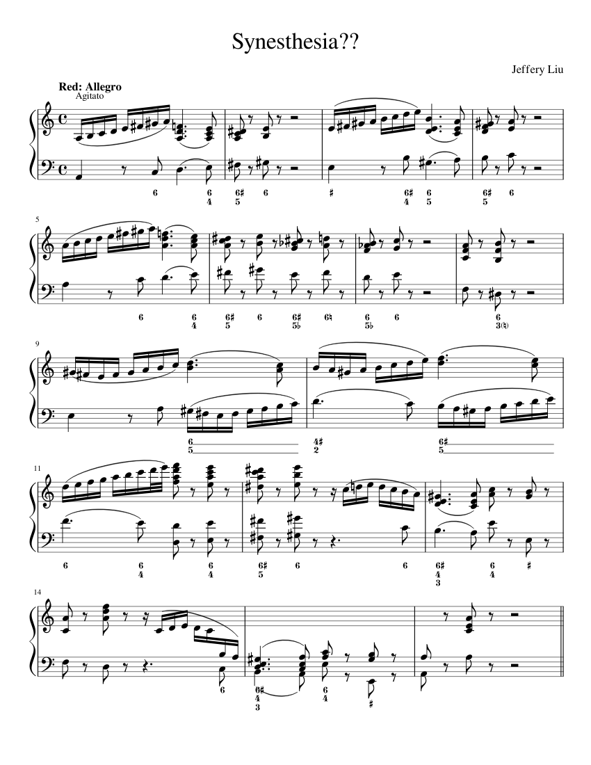 Synesthesia - piano tutorial