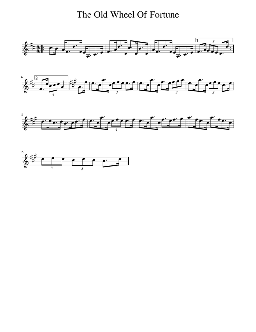 The Old Wheel Of Fortune Sheet music for Piano (Solo) Easy | Musescore.com