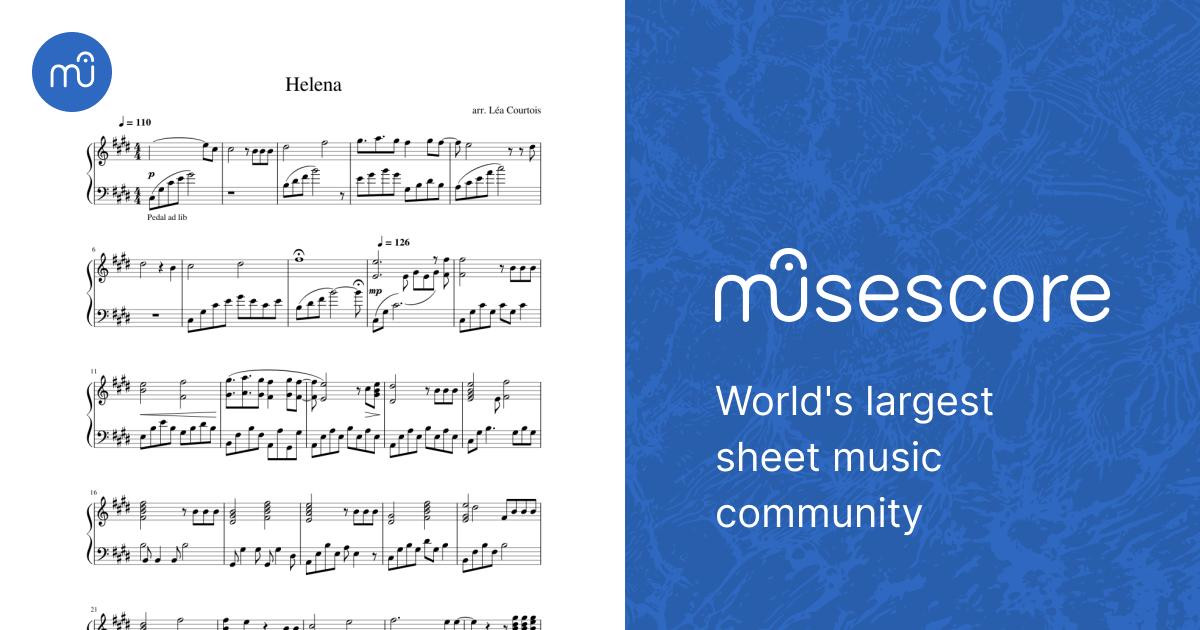 Helena Sheet music for Piano (Solo) | Musescore.com