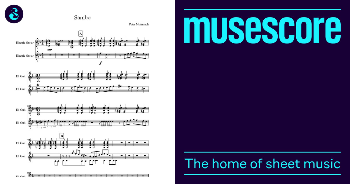 Sambo Sheet music for Guitar (Mixed Duet) | Musescore.com