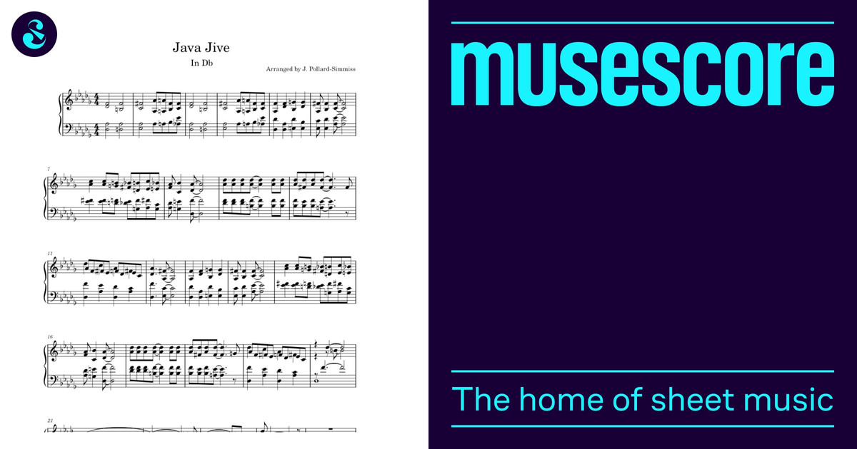 Java Jive – The Ink Spots Sheet Music for Piano (A Capella) | MuseScore.com