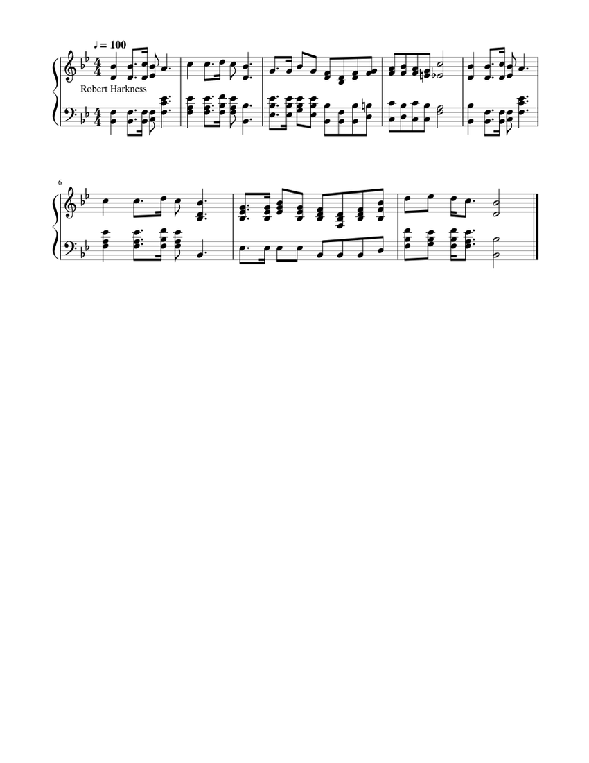 I am included! I am included - Robert Harkness Sheet music for Piano ...