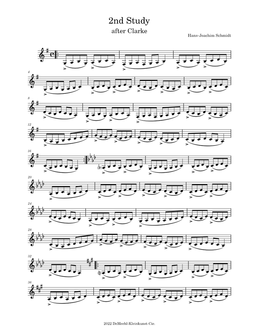 2nd Study Sheet music for Piano (Solo) Easy | Musescore.com