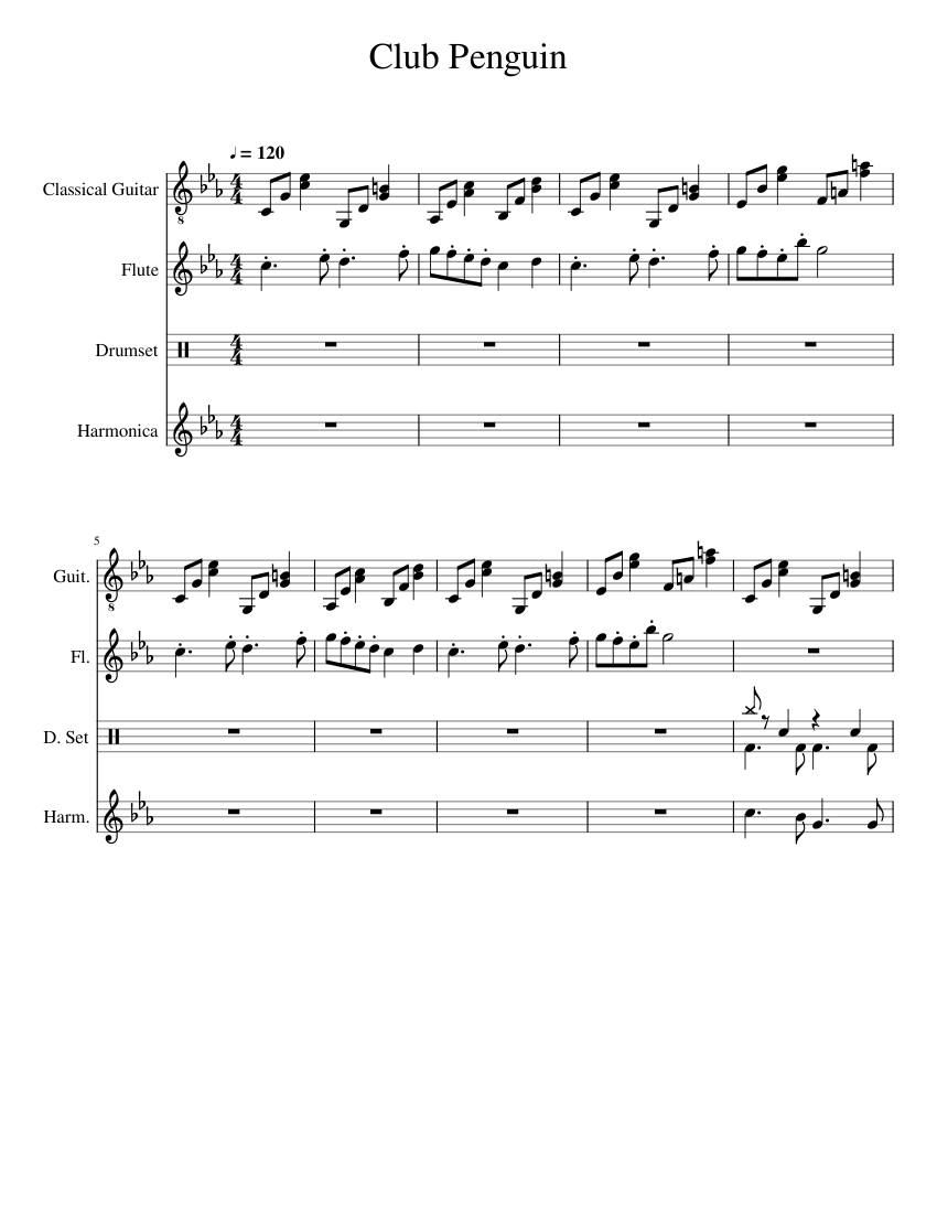 Club_Penguin - piano tutorial