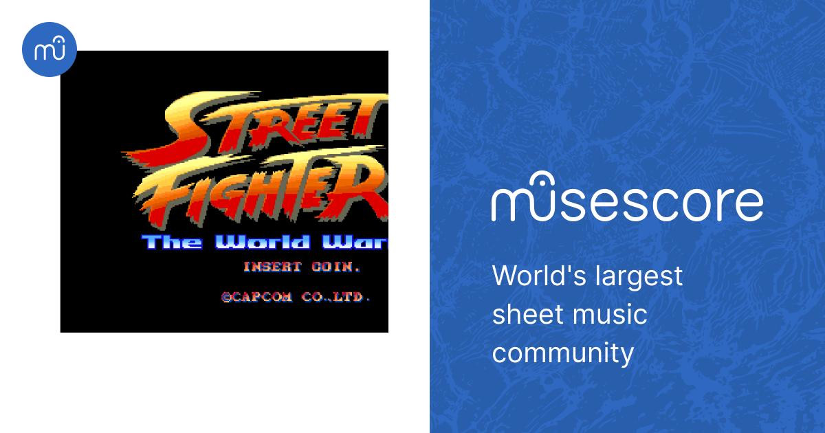 Street Fighter II Arcade: Blanka Theme OST Sheet Music for Flute piccolo, Flute, Bass guitar ...