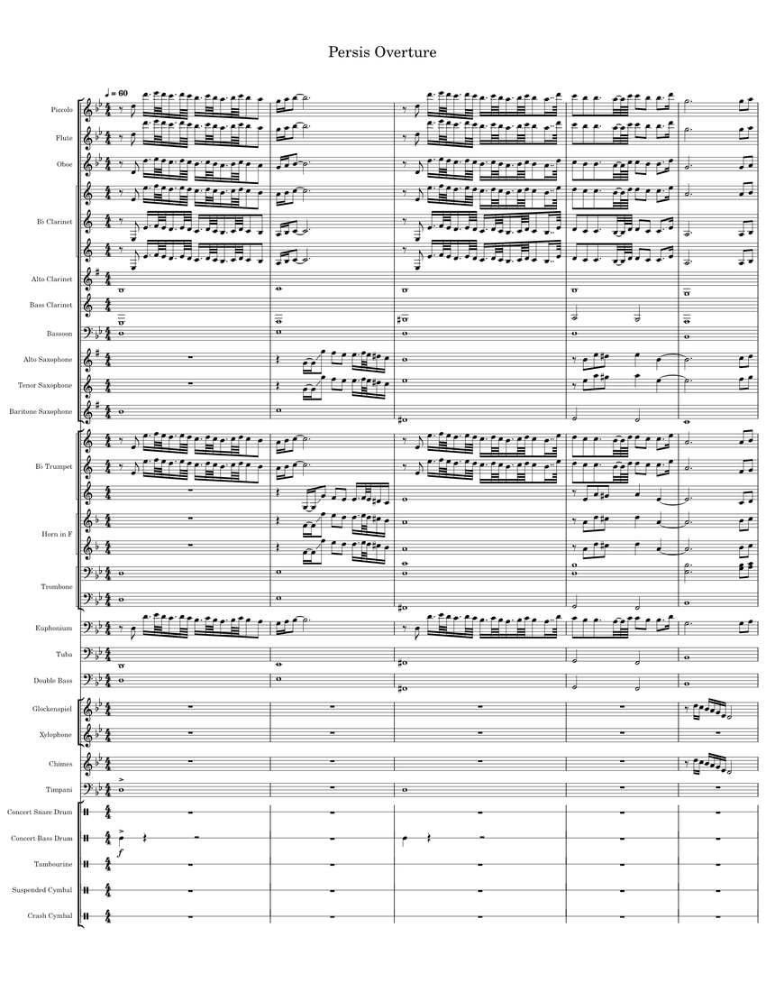 Persis Overture – James L. Hosay Persis Overture Sheet music for ...