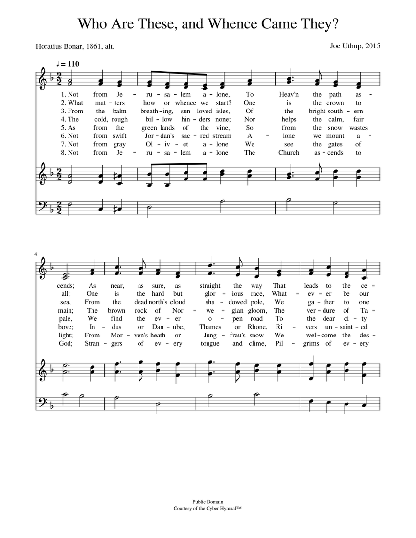 Who are these, and whence came they? - Joseph Stephenson Sheet music ...